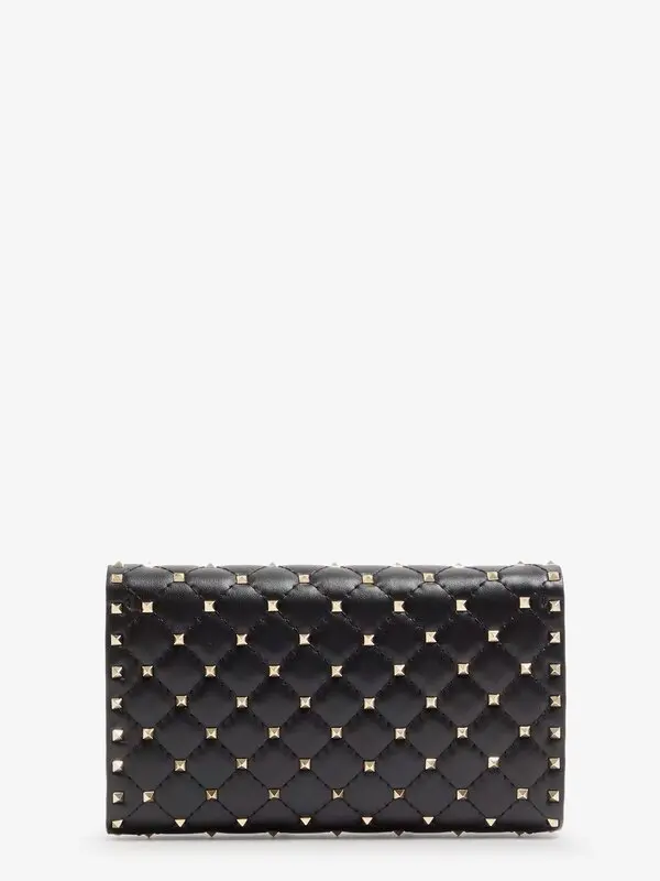 Valentino Garavani Rockstud Spike Leather Shoulder Bag With Iconic Allover Studs