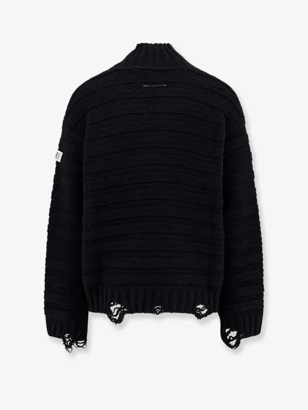 MAISON MARGIELA Wool Blend Sweater With Distressed Effect