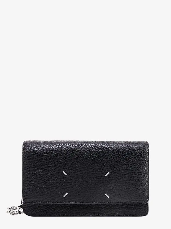 MAISON MARGIELA Four Stitches Leather Crossbody Bag - Black