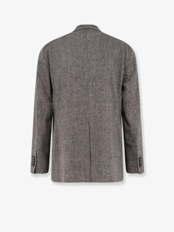 Tagliatore Doublebreasted Stretch Melange Virgin Wool Suit