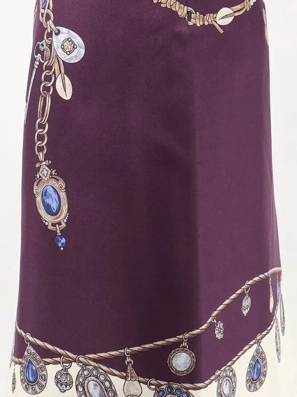 Versace Printed Silk Twill Miniskirt