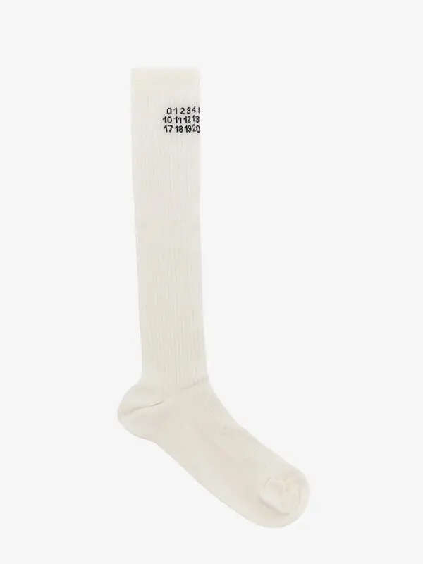 MAISON MARGIELA Cotton Blend Socks - White