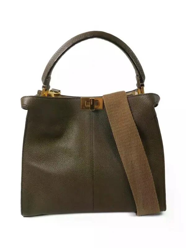 Fendi Peekaboo X-lite Shoulder Bag - Brown