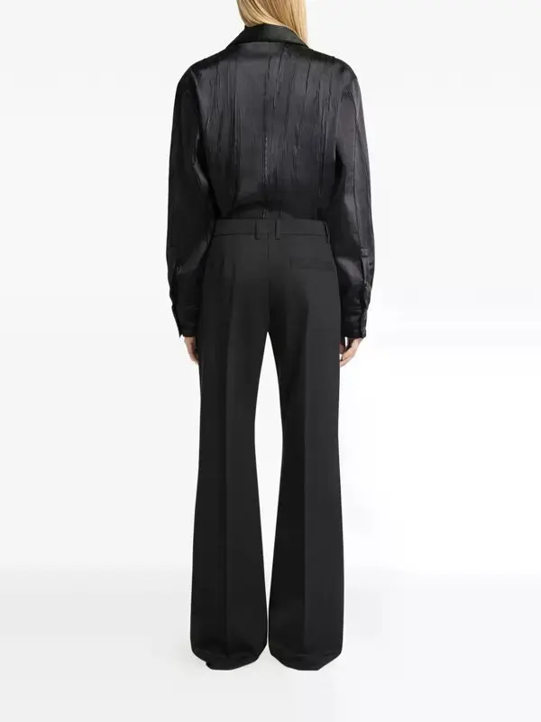 COURREGES Crinkled Satin-finish Shirt