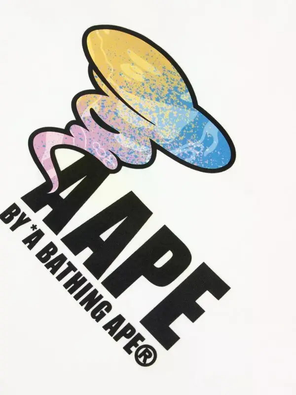 AAPE BY *A BATHING APE Moonface Graphic-print T-shirt - White
