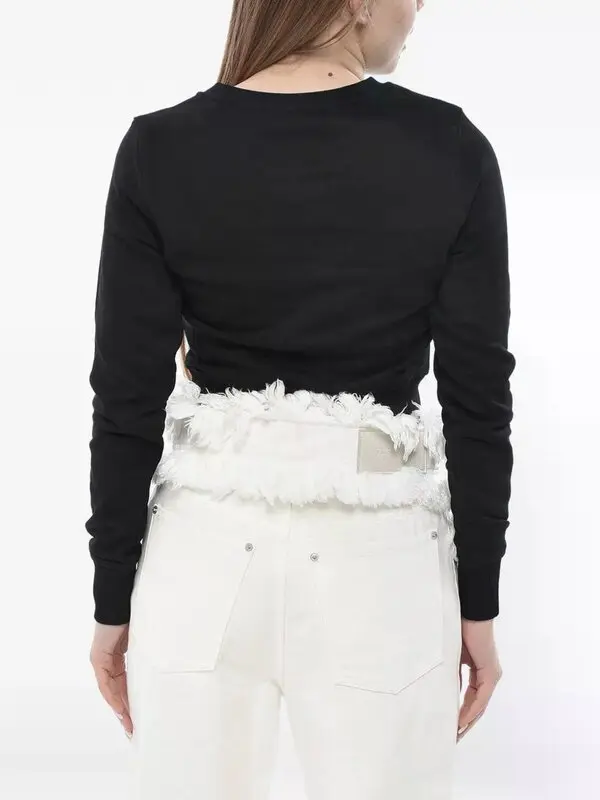 DIESEL® Logo-print Cropped Sweatshirt