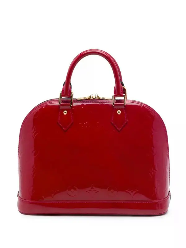 LOUIS VUITTON 2015 Monogram Vernis Alma Pm Handbag - Pink