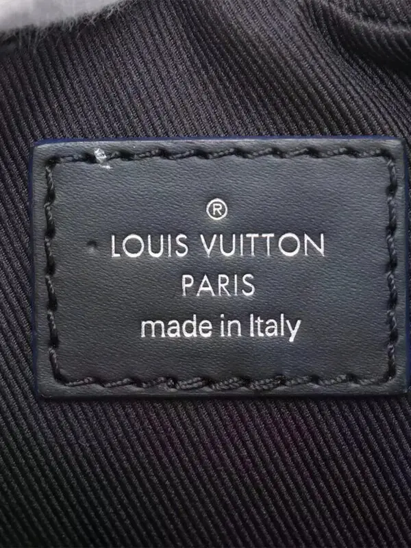 LOUIS VUITTON Damier Graphite Renaissance Map Danube Slim Pm Crossbody Bag