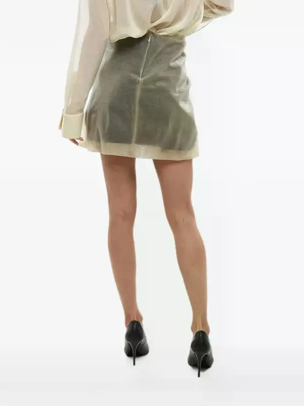 Alexander McQueen Draped Tulle Mini Skirt