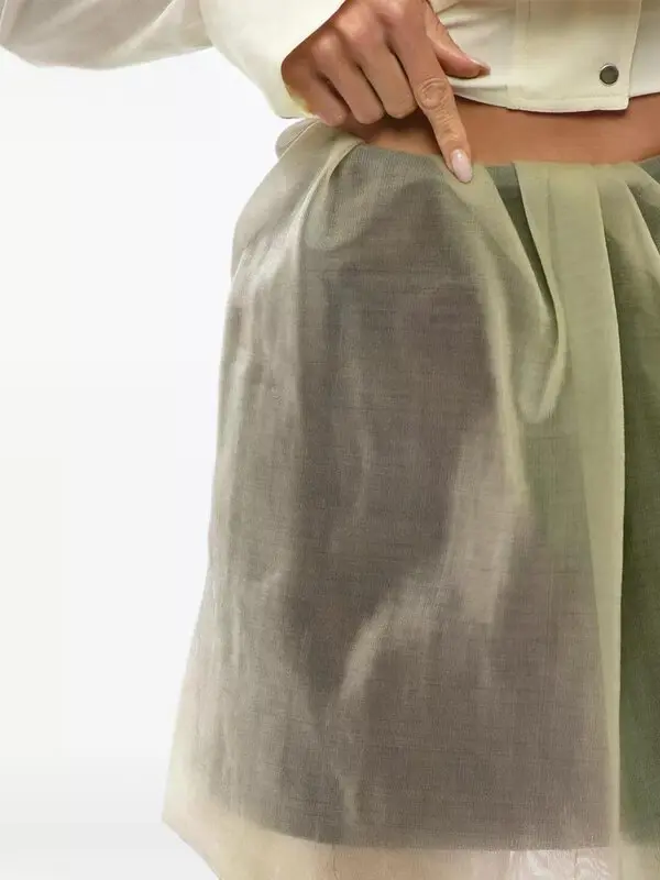 Alexander McQueen Draped Tulle Mini Skirt