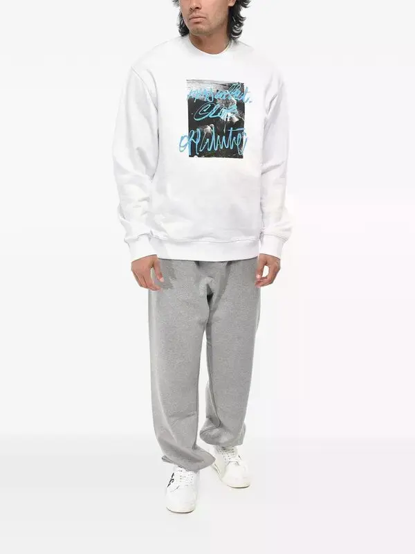 Off-White Logo-print Crew-neck Sweatshirt