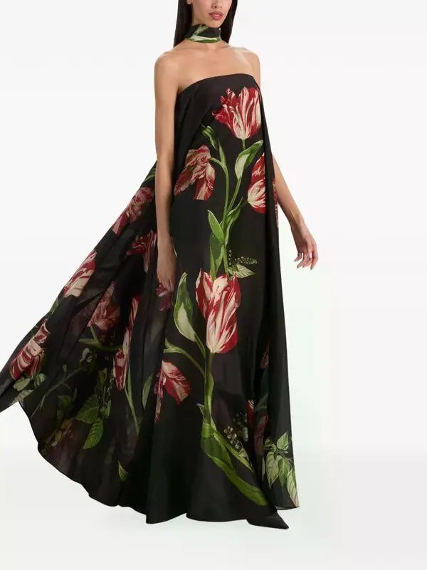 Alice + Olivia Floral-print Maxi Dress