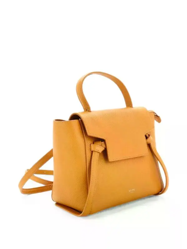 Celine Belt Bag Textured Leather Nano Shoulder Bag