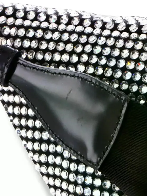 Prada Embellished Triangle Logo Crossbody Bag With Pouch