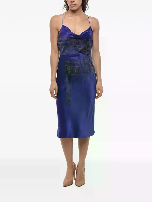 Stella McCartney Chain-embellished Satin Slip Dress