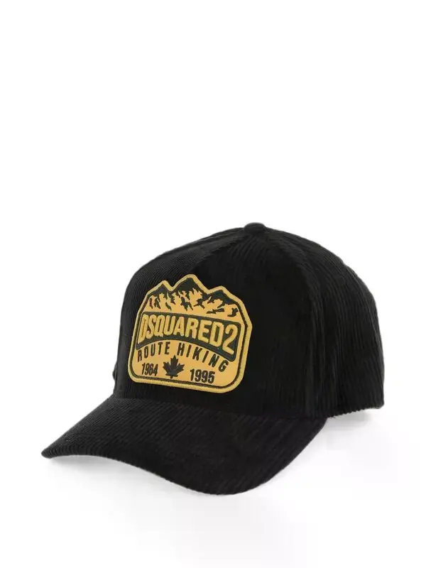 Dsquared2 Corduroy Baseball Cap With Embroidered Logo Patch