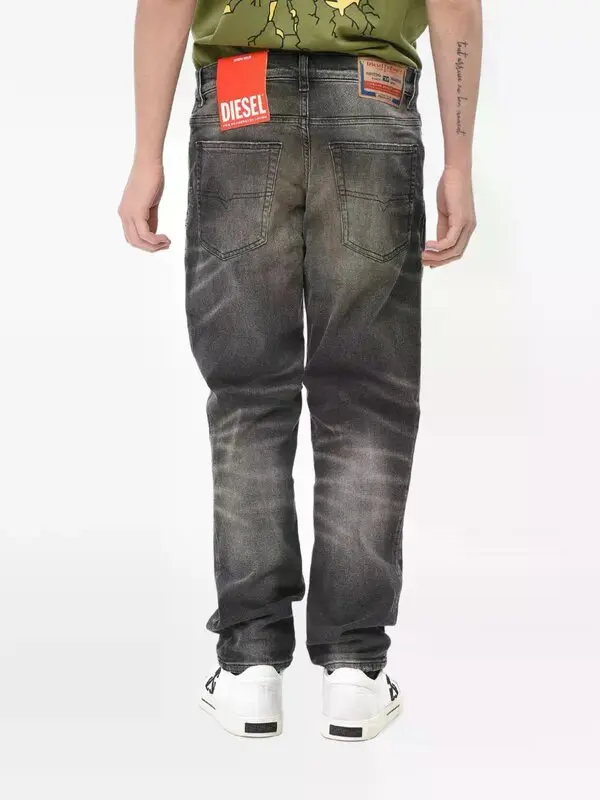 DIESEL® D-definitive Distressed Tapered Leg Jeans