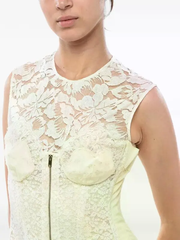 Stella McCartney Ellen Lace-overlay Corset Dress