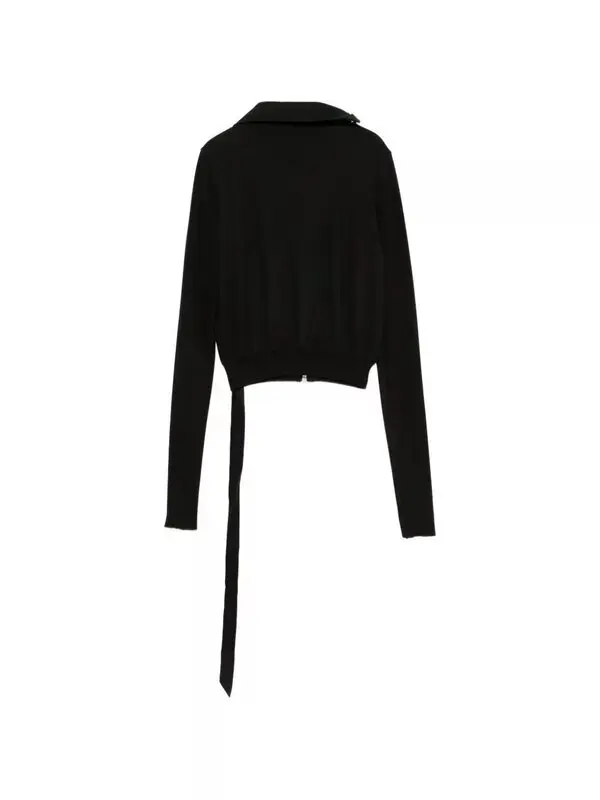 Rick Owens Asymmetrical Zip Hooded Sweatshirt