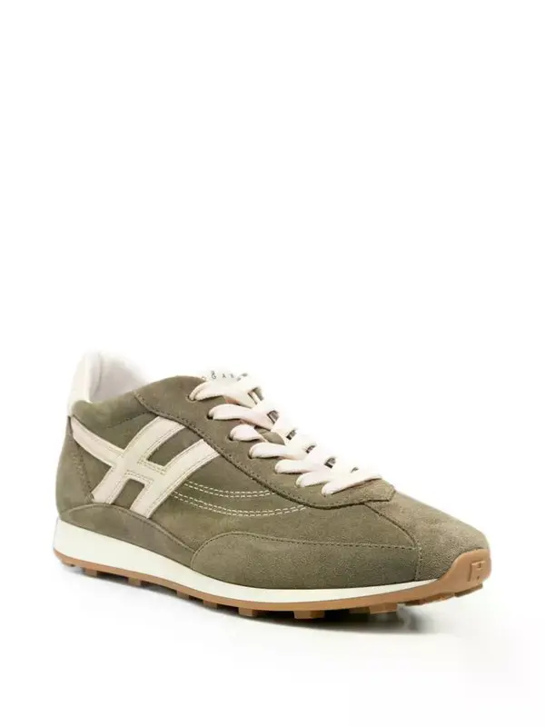 Hogan Panelled Suede Sneakers