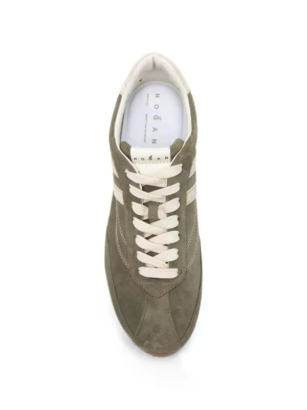 Hogan Panelled Suede Sneakers