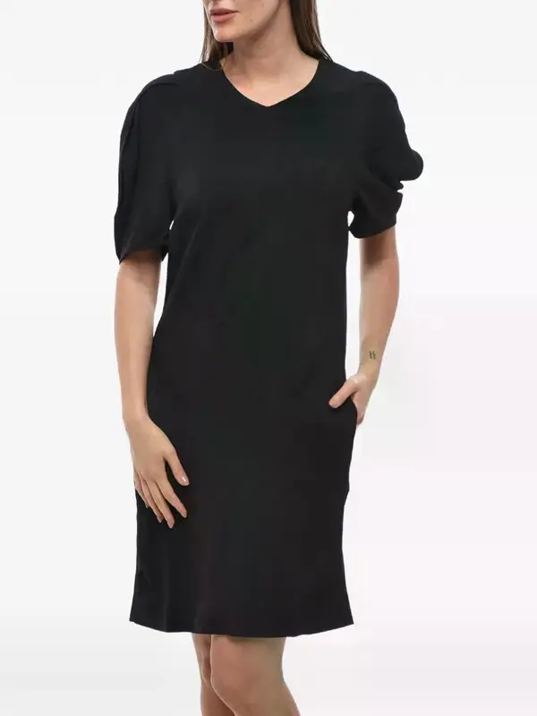 Stella McCartney Malia Cut-out Short Sleeve Dress - Black