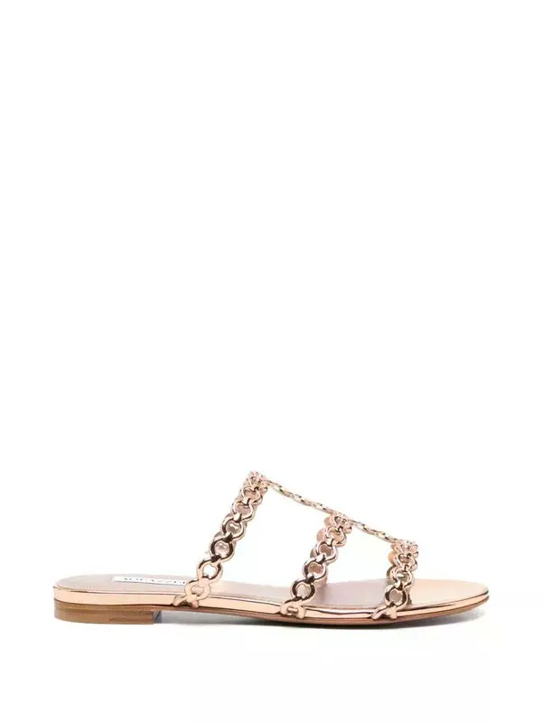 AQUAZZURA Chain Detail Flat Sandals