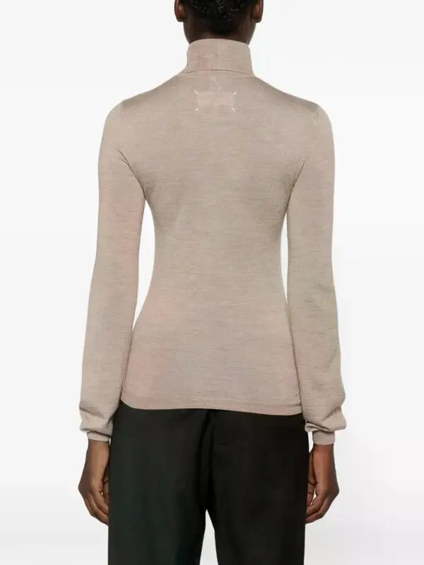 MAISON MARGIELA Long-sleeve Roll Neck Sweater - Neutrals
