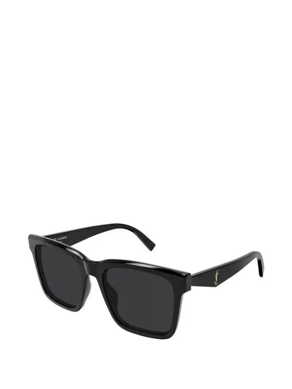 Saint Laurent Logo-plaque Square-frame Sunglasses