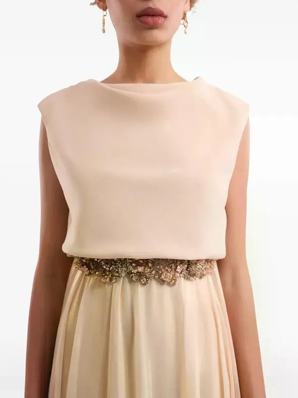 GEMY MAALOUF Maxi Dress With Embellished Waist