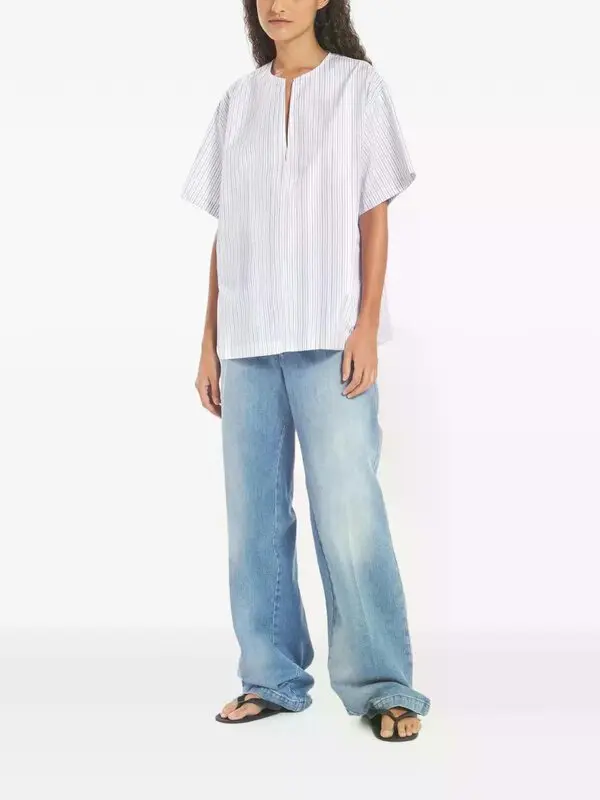 Barena Venezia Washed-denim Pressed-crease Jeans