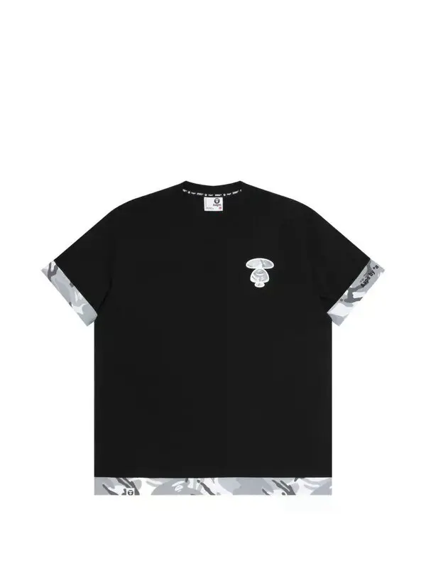 AAPE BY *A BATHING APE Moonface Camo Layered T-shirt