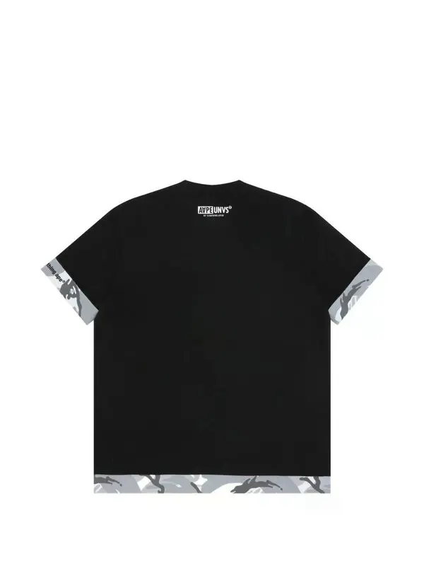 AAPE BY *A BATHING APE Moonface Camo Layered T-shirt