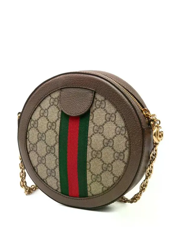 Gucci Ophidia Round Crossbody Bag - Neutrals
