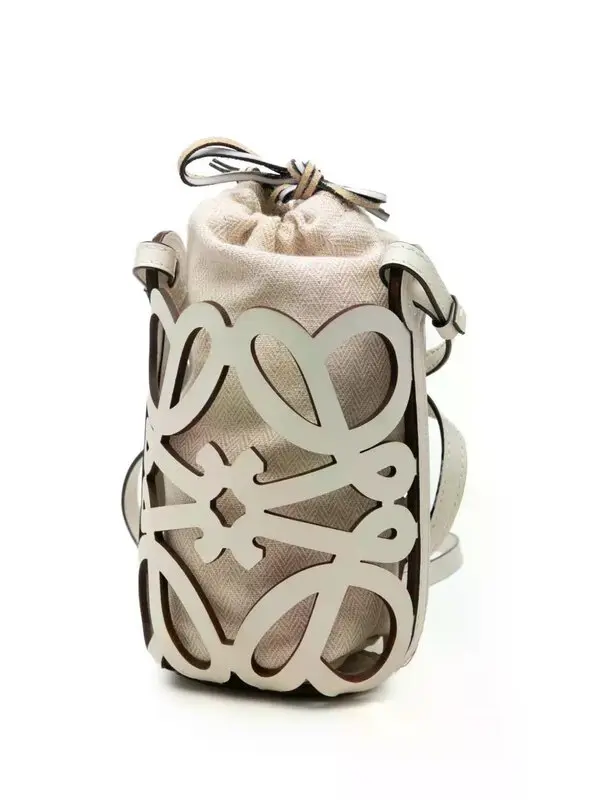 Loewe Anagram Leather Cut Out Pocket Crossbody Bag