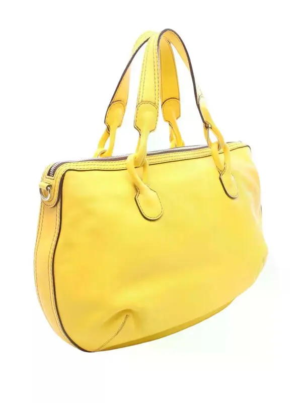 Loewe Leather Fiesta Satchel - Yellow