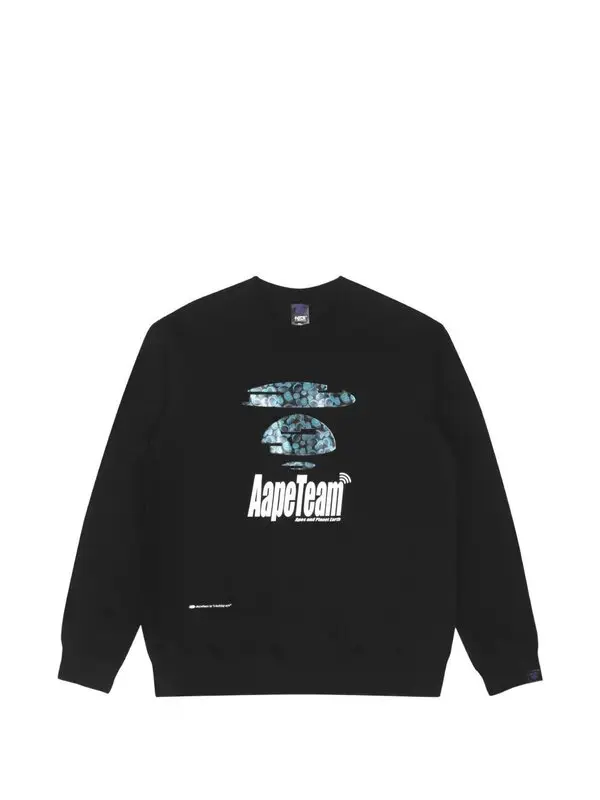 AAPE BY *A BATHING APE Moonface Puff-graphic Sweatshirt