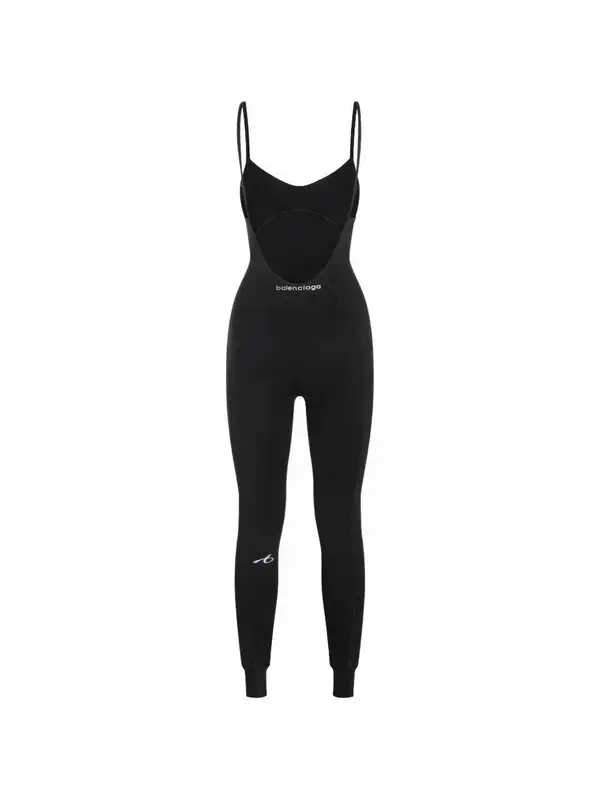 Balenciaga Logo-print Panelled Jumpsuit