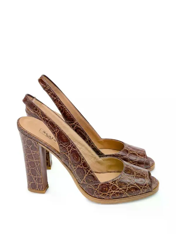 Alaïa Open-toe Slingback Pumps