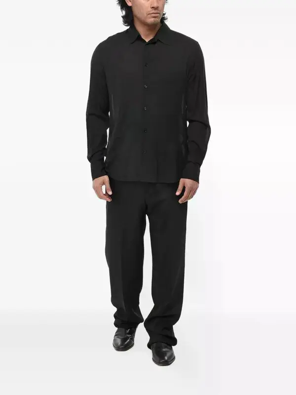 Off-White French-collar Jersey Shirt