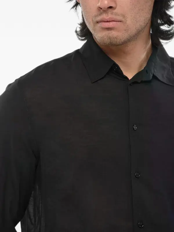 Off-White French-collar Jersey Shirt