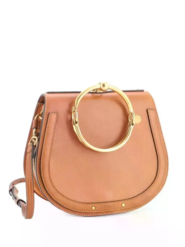 Chloé Nile Leather Medium Crossbody Bag - Brown