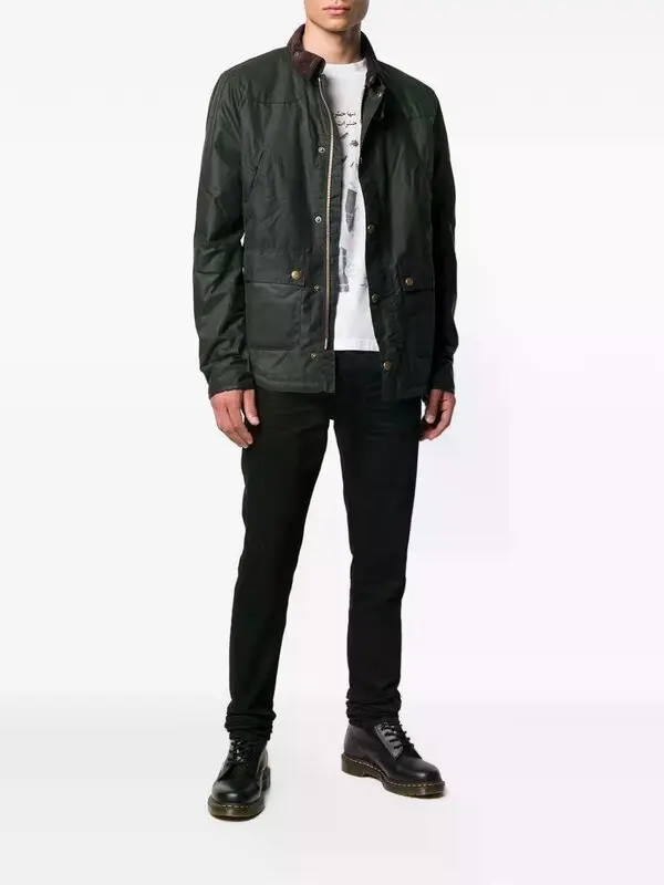 Barbour Corduroy-collar Waxed Jacket