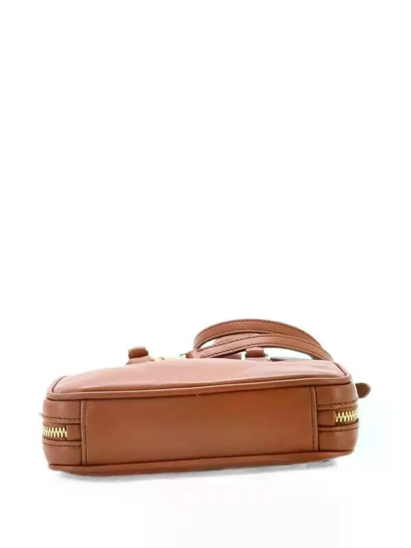 Miu Miu Arcadie Top Handle Bag Leather Mini Satchel