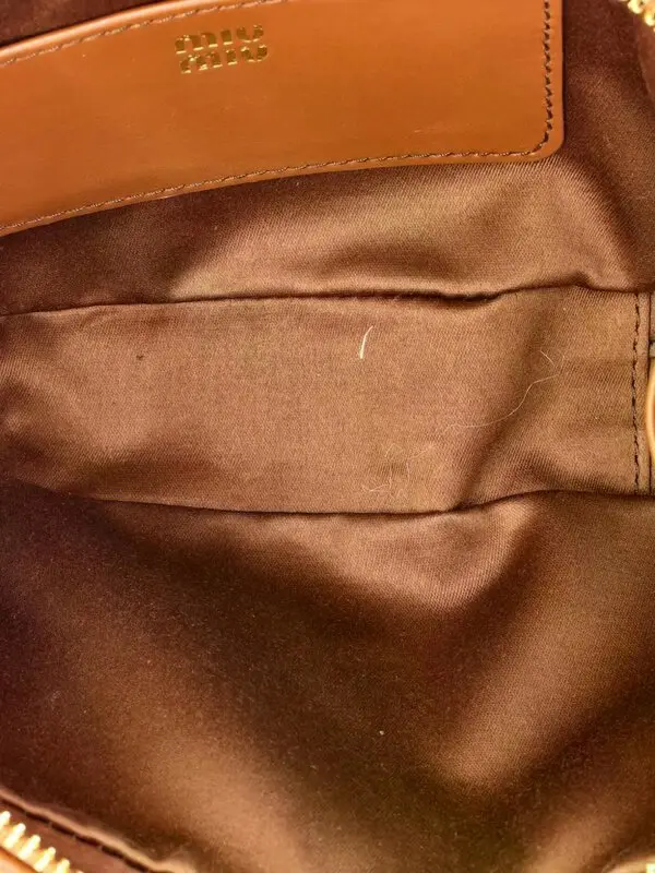 Miu Miu Arcadie Top Handle Bag Leather Mini Satchel