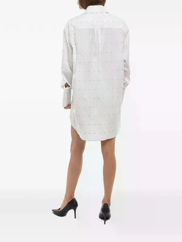 Off-White Hairline-pattern Circle-logo Shirt
