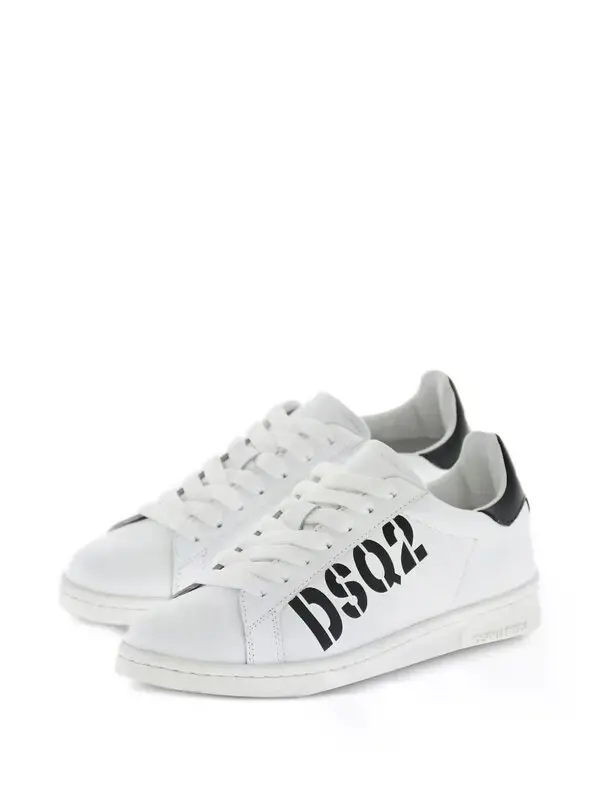 Dsquared2 Boxer Logo-print Leather Sneakers
