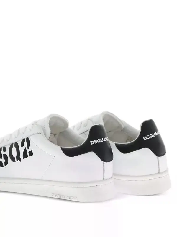 Dsquared2 Boxer Logo-print Leather Sneakers