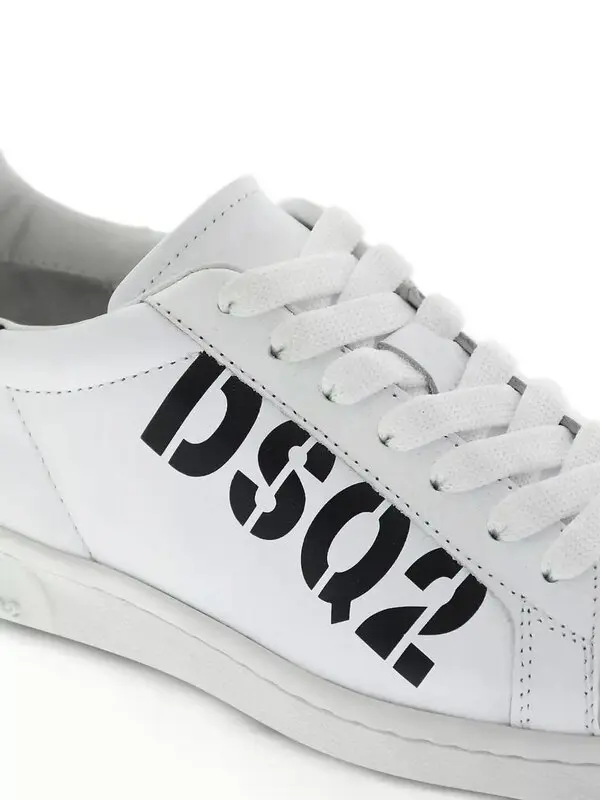 Dsquared2 Boxer Logo-print Leather Sneakers