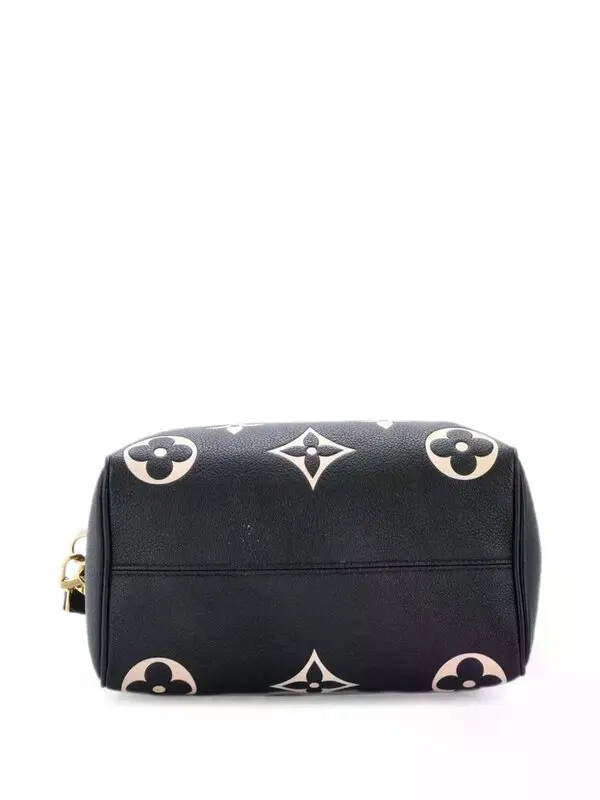 LOUIS VUITTON Speedy Bandouliere Bag Bicolor Monogram Empreinte Giant 25 Handbag - Black